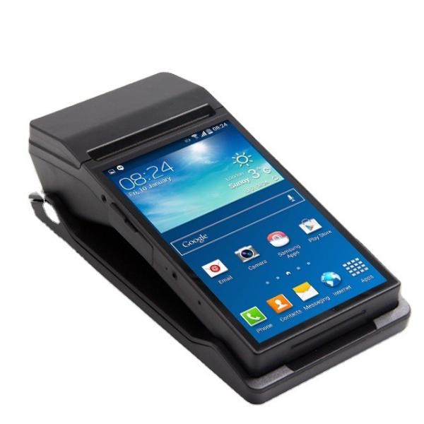 Quality Android Handheld POS with Printer Terminal 1GB DDR3 8GB EMMC Capacitive Touch for sale