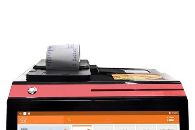 Cina Sistema POS a doppio display a touchscreen capacitivo con stampante integrata da 80 mm da 14,1 pollici in vendita