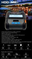 China 80mm Portable BT Direct Line Thermal Receipt and Label Printer USB Interface for sale