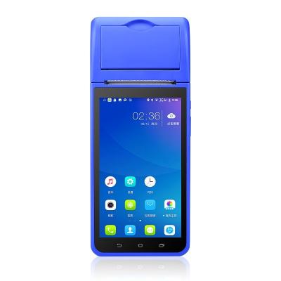 China Handheld Mini Dual SIM Cards Payment Mobile POS Terminal All In One POS System with 2D Scanner for sale