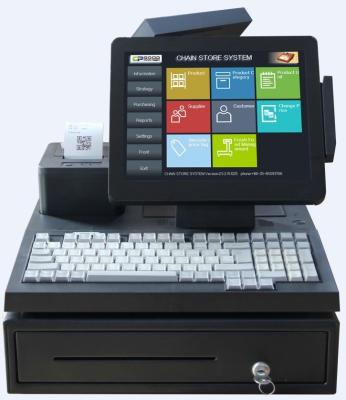 中国 オールインワン POS システム 抵抗性タッチスクリーン 内蔵プリンターとキャッシュドロー 販売のため