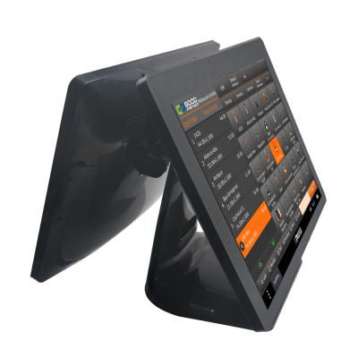 China All-in-One Dual Screen POS System with Capacitive Touch Screen and Thermal Printer for sale