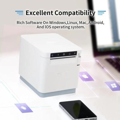 Cina 1- T890H 80mm Desktop Recetta termica POS Stampa USB LAN BT Interfacce wireless 150mm in vendita