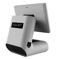 China 15.6 Inch Dual Screen POS System with Thermal Printer 1080P Self Service Kiosk for sale