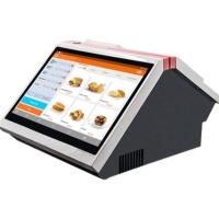 China Capacitive Touch Screen POS System with 80mm Thermal Printer and 5 Inch HD Customer Display for sale