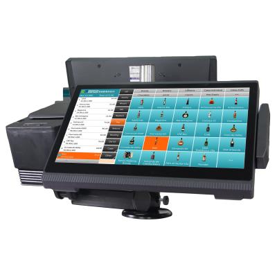 China Supermercado Quiosque de pagamento de tela dupla HDD-780 com balança de peso e impressora térmica de 80 mm à venda