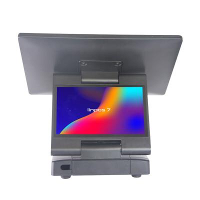 Китай 12.5 дюймовый основной дисплей и 7 дюймовый HD 720P IPS клиентский дисплей POS-машина с функцией SDK продается