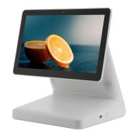 China 15.6 Inch Dual Screen POS System with 11.6 Inch Customer Display Capacitive Touch Panel ABS Plastic for sale