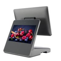 China 15.6 Inch Dual Screen POS System with 11.6 Inch Customer Display Capacitive Touch Panel ABS Plastic for sale