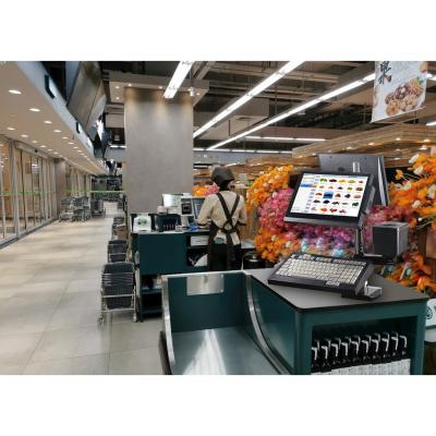 Cina 14.1' HD Display principale 14.1' 2' Display 80mm Stampa termica Scala WIFI BT 2 32GB in vendita