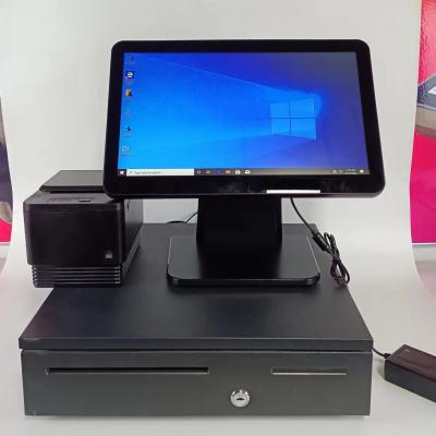 中国 Win10/Android SDK 15/15.6インチチェックアウトターミナル LED/VFDディスプレイ 黒または白 販売のため