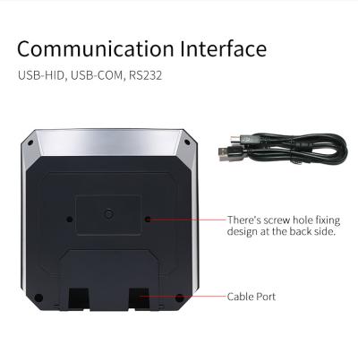 中国 120fps スキャン速度とコールセンターの支援を備えた有線USB 1D 2Dバーコードスキャナー 販売のため