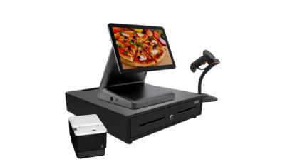 中国 15.6インチ フルHDディスプレイ POS マシン,Win/Androidとオプションの熱プリンター 販売のため