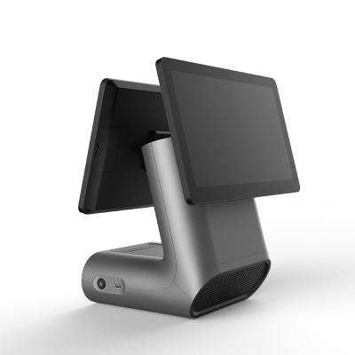 China Máquina POS de display duplo de 15/15.6 polegadas com painel de toque de 10 pontos e CPU Intel Core i3 à venda