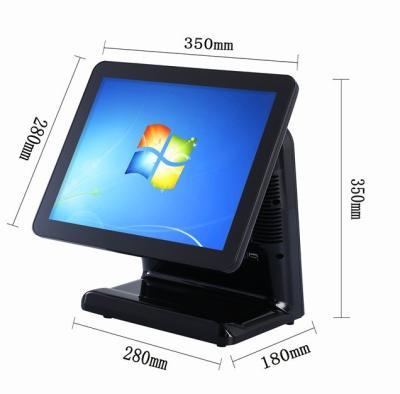 中国 15.6インチ HD インテル セレロン コーア i3 i5 タッチスクリーン オールインワン POS システム 内蔵 プリンター 販売のため