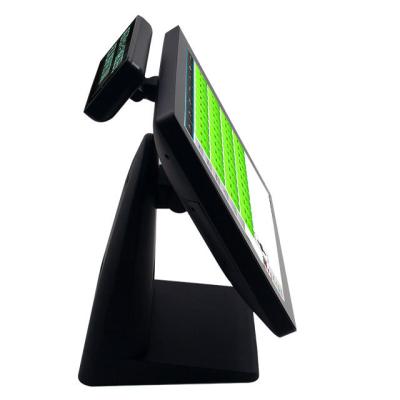 Cina 15Terminal POS a schermo tattile capacitivo da 6 pollici con LED8/VFD220/9.7 pollici 2° display in vendita