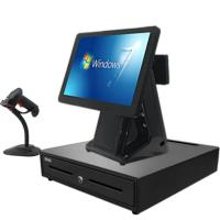 China 15.6 Inch Capacitive Touch POS Terminal for Delivery Win Android Compatible 8kg for sale