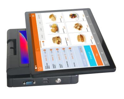 China Máquina POS dobrável com tela dupla, suporte a Android e leitor de cartões MSR à venda