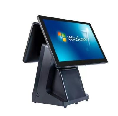 中国 15.6インチ容量タッチスクリーンPOSシステム 80mm内蔵プリンタと11.6インチ2NDディスプレイ 販売のため