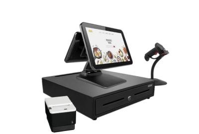 Cina 15.6 pollici Full Set POS Machine With POS Systems Cash Register Billing System Nero bianco in vendita