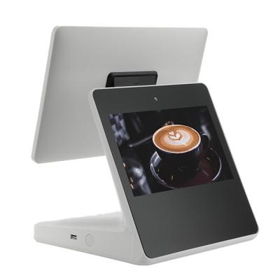 Cina 15.6' HD touch screen principale con 11.6' customer display vendite dirette POS machine in vendita
