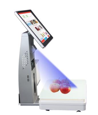 China Função SDK de pesagem automática para reconhecimento de etiquetas de código de barras na escala de inteligência artificial do Smart POS à venda