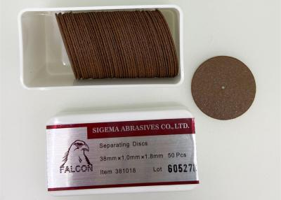 Cina Spessore del diametro 1.0mm di Brown 38mm della mola del metallo dell'ossido di alluminio in vendita
