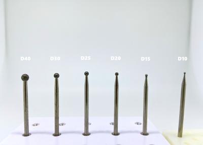 中国 電気版のダイヤモンドの粉砕の石HPのすねの球の形の歯科ダイヤモンドバー 販売のため