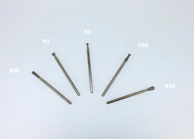 China 2.35mm HP Schaft Diamond Grinding Stones Coated Plated wandelte Kegel zahnmedizinisches Burs um zu verkaufen