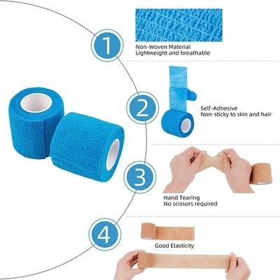 China Self Adhesive Bandage Wrap Athletic Tape, Vet Wrap, Tattoo Grip Tape Wrap，Ankle Tape, Cohesi for sale