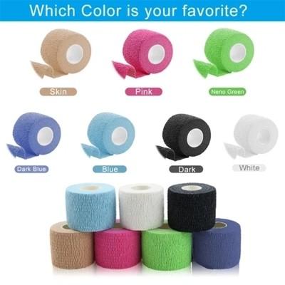 China Self Adhesive Bandage Wrap Athletic Tape, Vet Wrap, Tattoo Grip Tape Wrap，Ankle Tape, Cohesi for sale