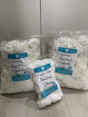 China Absorberend Gebleekt Hydrofiel Rauw Katoen Gebleekt Katoen Noil Gecombeerd Ordorless Eco Friendly Chirurgisch Te koop