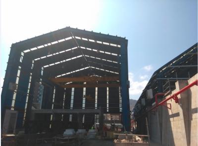 China Customized Industry Structure Steel Sheds With Bridge Cranes Inside for sale