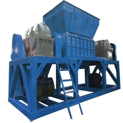 China Double Shaft 2.2t 0.4T/H Waste Paper Crushing Machine for sale