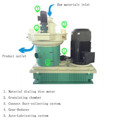 Cina Linea di produzione completa della macchina della pallina della biomassa Ring Die Pellet Machine verticale in vendita