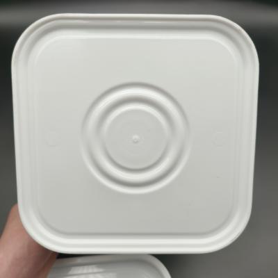 China Chemical Resistance Airproof Pail Square Plastic Bucket With Lid For Storage Solutions en venta