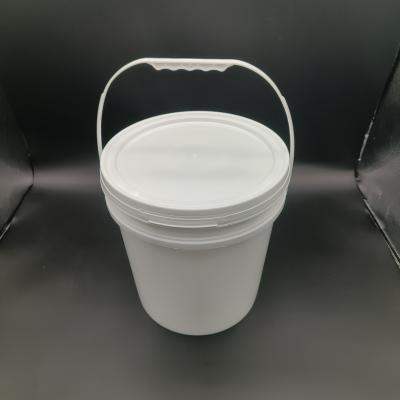 China Runder PP-Kunststoffbehälter 5 Liter Polypropylenbehälter mit Metallgriff zu verkaufen