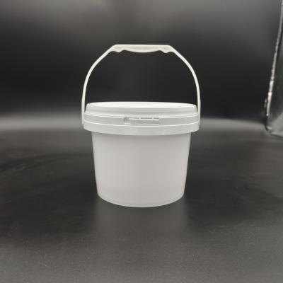 China 1L-25L PP Food Storage Plastic Buckets With Lids IML Printing Te koop