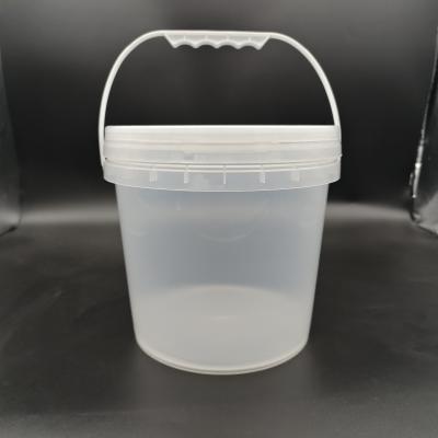 Cina 1L-25L contenitori di secchio di plastica trasparente con coperchio resistente allo stress in vendita