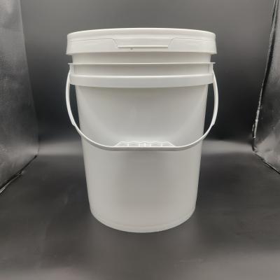 China Custom Logo Round Plastic Bucket With Screen Printing / Heat Transfer / IML Printing for sale