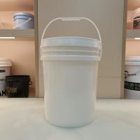 China Reusable Stackable 20lt Round Plastic Bucket With Lid Leakproof for sale