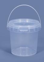 China Stackable Plastic PP Food Storage Buckets With Lids And Handle for sale