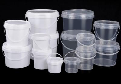 Cina Resistenza alla corrosione 5 galloni di plastica chiara contenitori di secchi di secchio in vendita