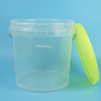 Cina Resistenza alla corrosione 5 galloni di plastica chiara contenitori di secchi di secchio in vendita