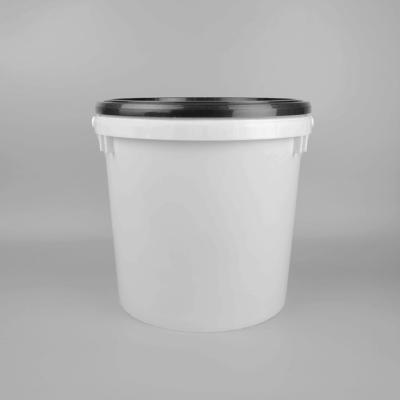 China Leakproof Food Safe Storage 1~25L White food Bucket With Snap On Lid for sale