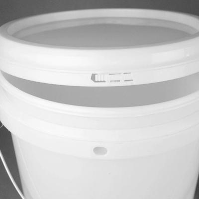 Cina Barattolo di vernice in plastica rotondo di 1 gallone reutilizzabile e impermeabile con coperchio in vendita