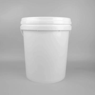 China 18l Round Plastic Paint Bucket With Handles IML Decoration en venta