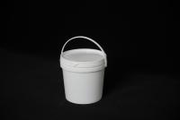 China Round Plastic Storage Bucket With Leakproof Lid for sale