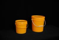 China Round Plastic Storage Bucket With Leakproof Lid for sale