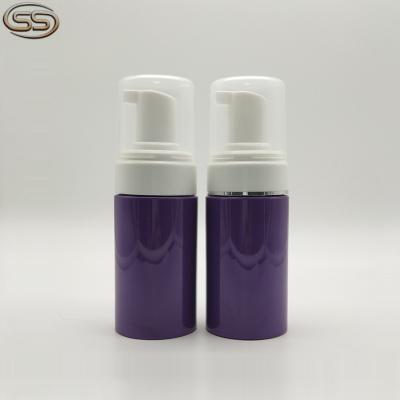 China BPA FREE 100ml Plastic Cosmetic Foam Pump Dispenser Bottle for Facial Cleanser for sale
